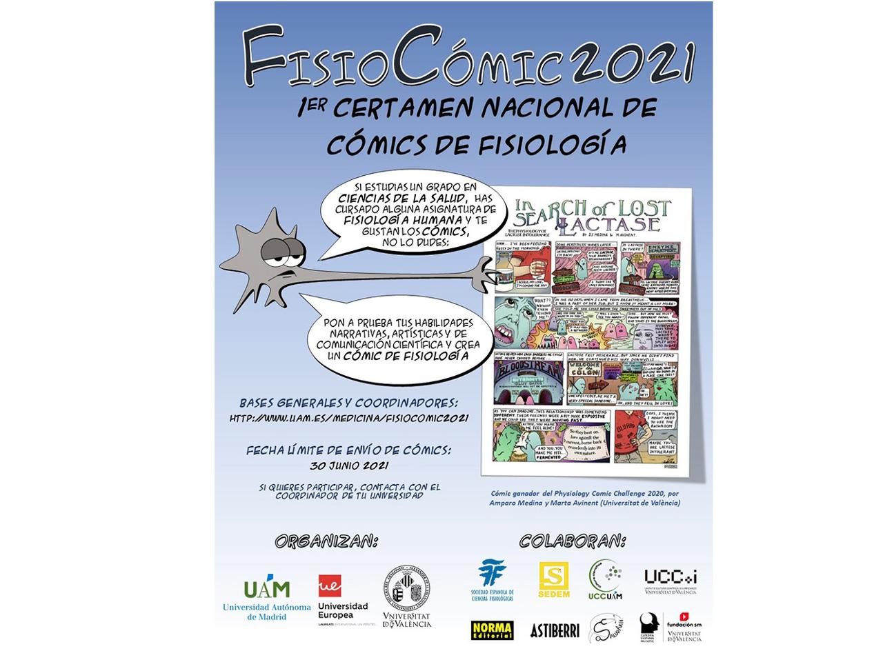 Primer Certamen Nacional de Comics de Fisiología FisioCómic 2021